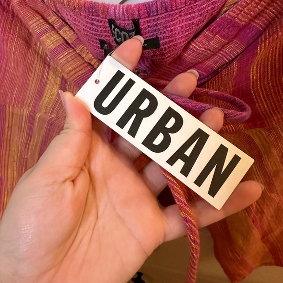 Urban Outfitters | Tops | Pink And Orange Urban Outfitters Flowy Crop ...